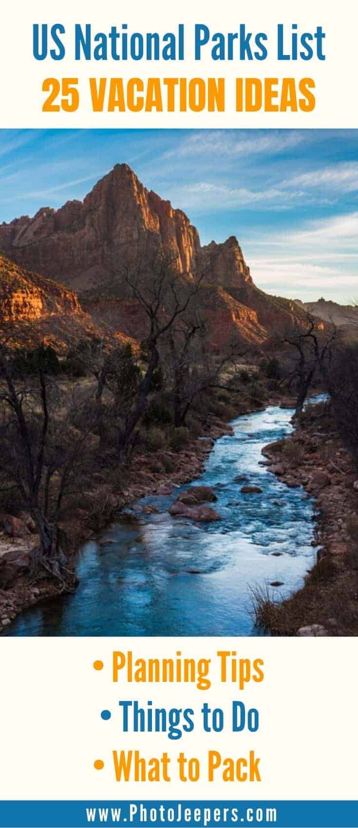US National Park List: 25 Beautiful Bucket List Destinations - PhotoJeepers