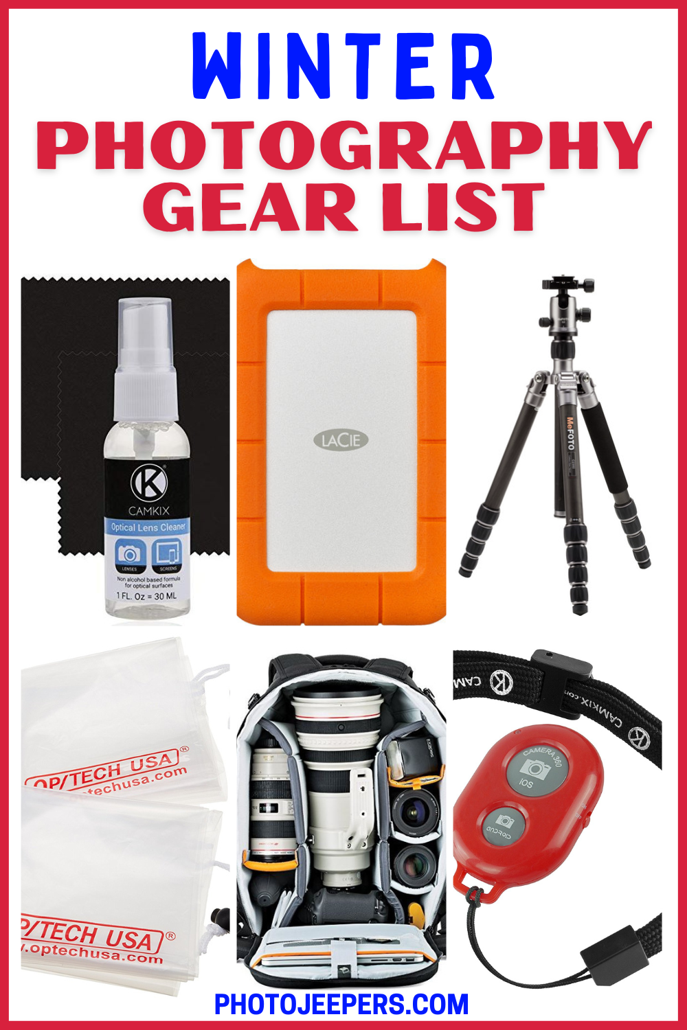 Winter Photography Gear List - PhotoJeepers