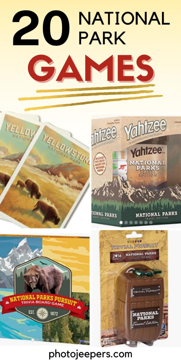 National Park Games For Adults and Kids - PhotoJeepers