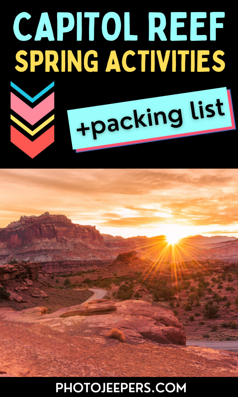 Capitol Reef National Park Spring Activities - PhotoJeepers