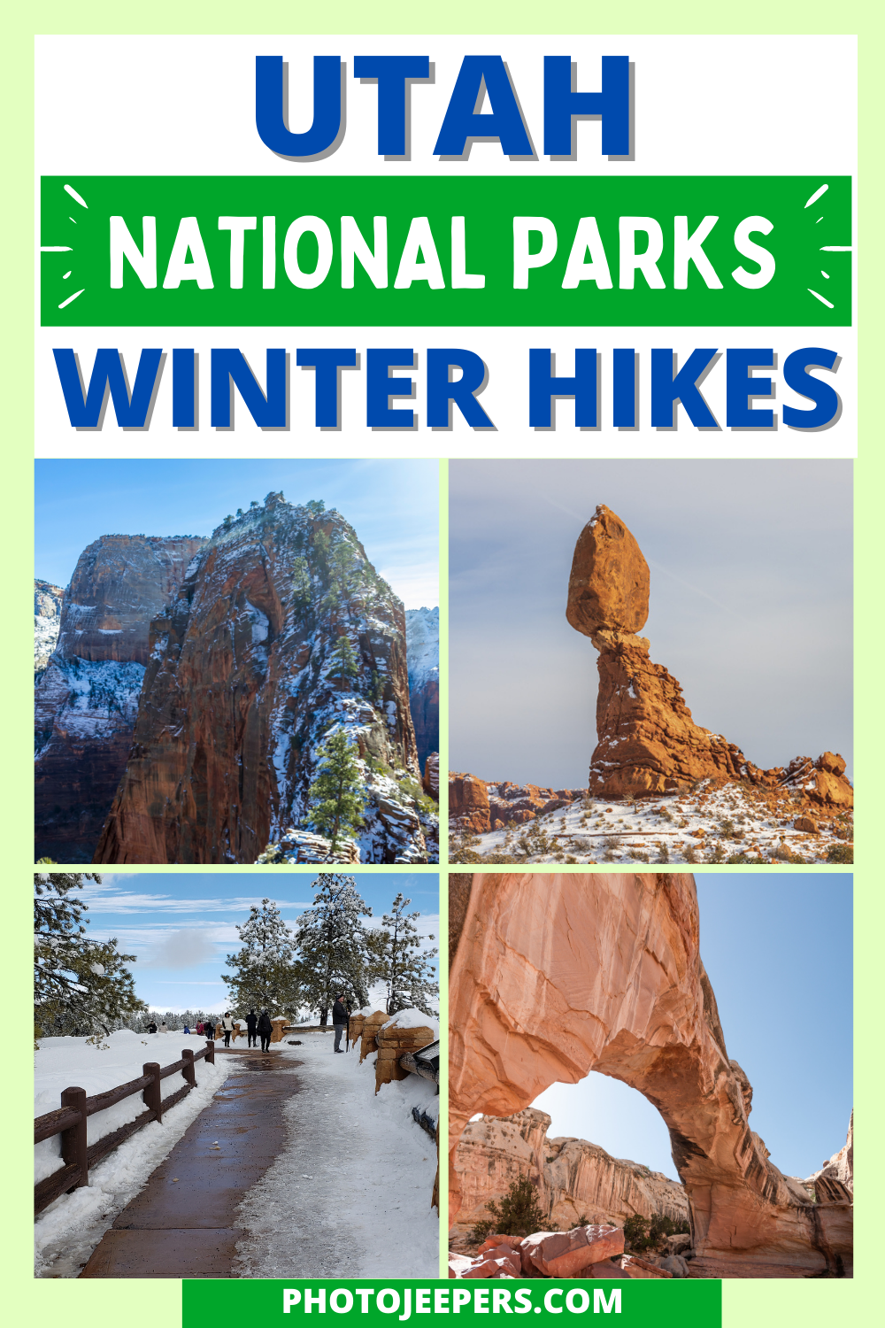 Best Winter Hiking in Utah National Parks - PhotoJeepers